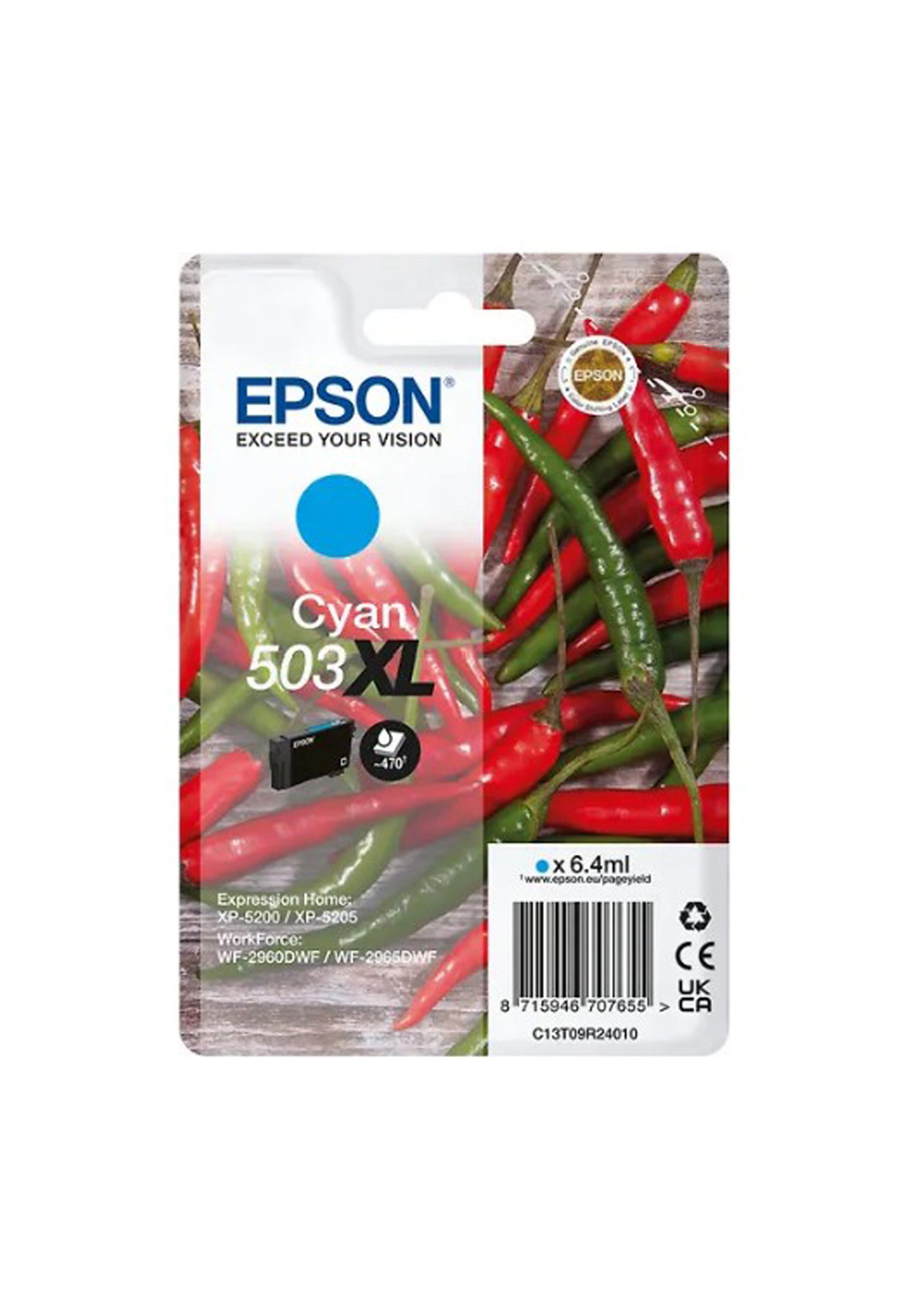 Epson 503 XL syaani mustekasetti - Print & Refill
